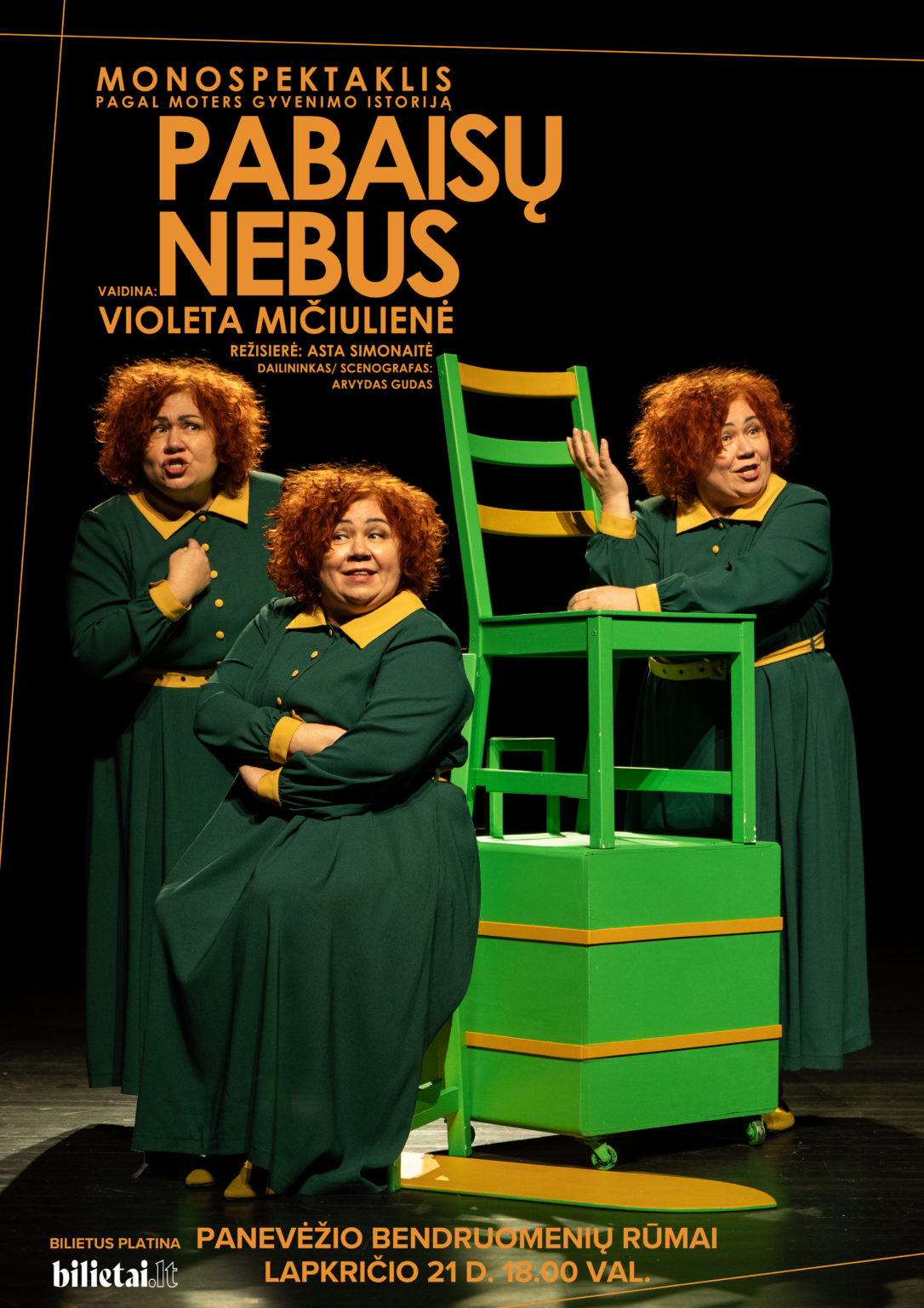 Monospektaklis „Pabaisų nebus“ - Panevėžio kultūros centras