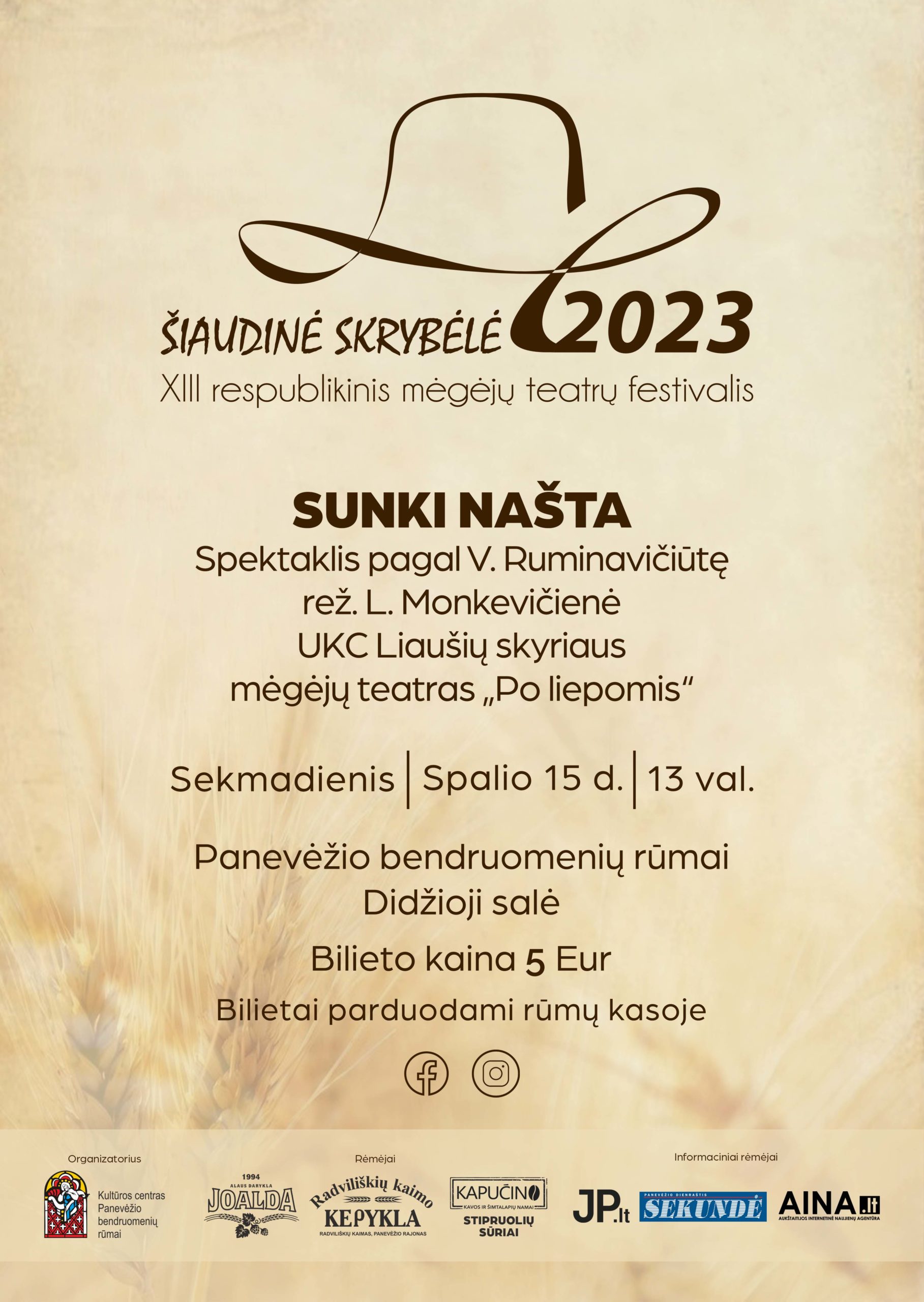 Spektaklis „Sunki našta“ - Panevėžio kultūros centras