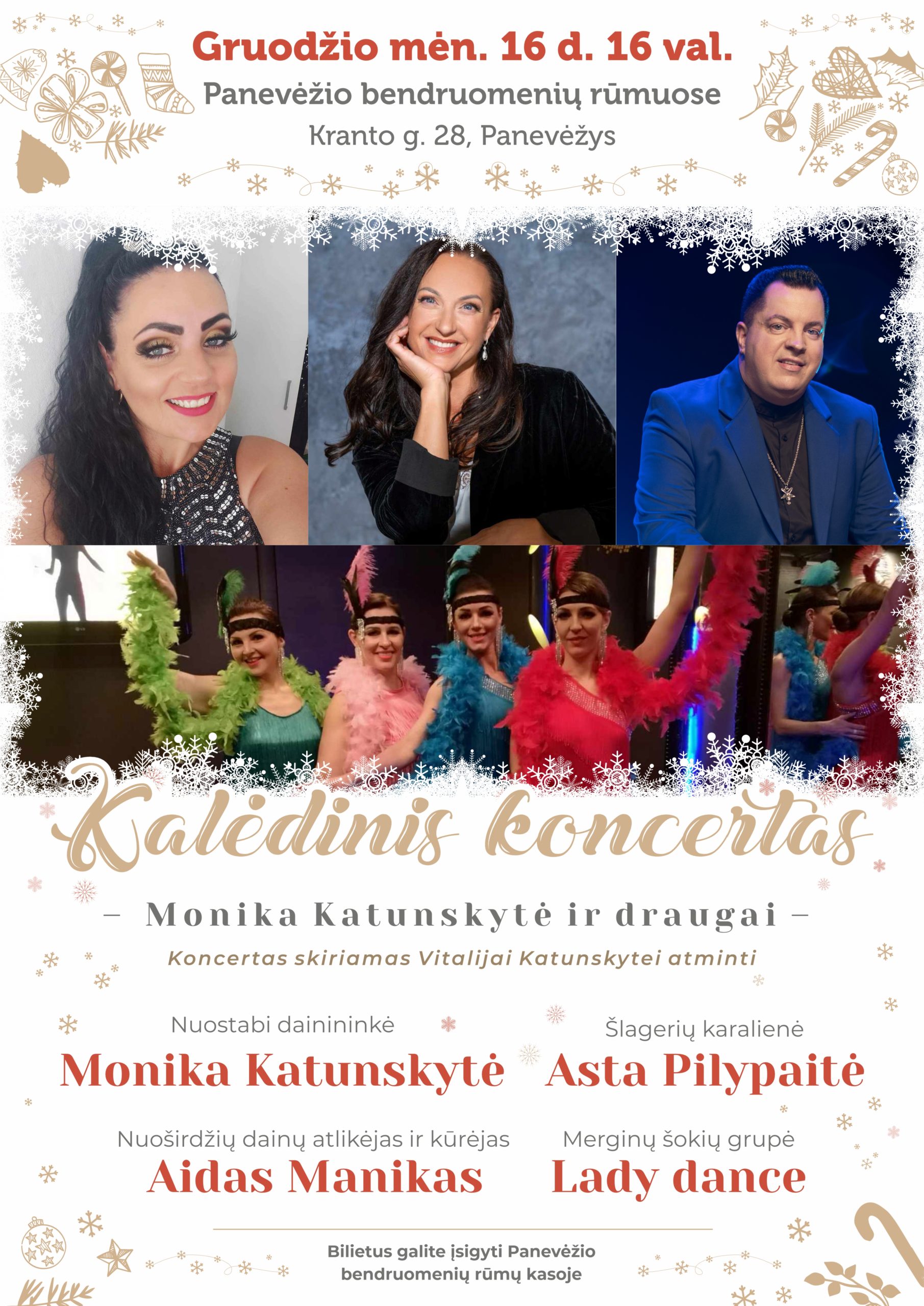 Kalėdinis koncertas „Monika Katunskytė ir draugai” - Panevėžio kultūros ...